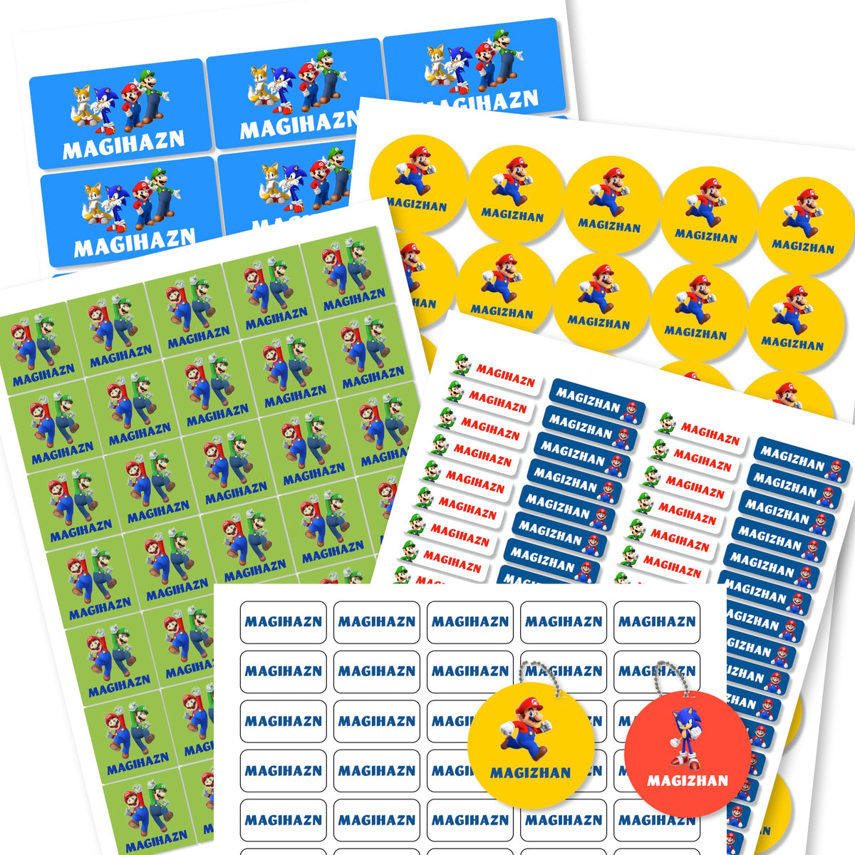 Waterproof Name Labels for Kids - Mario/ Label Shabel – Labelshabel