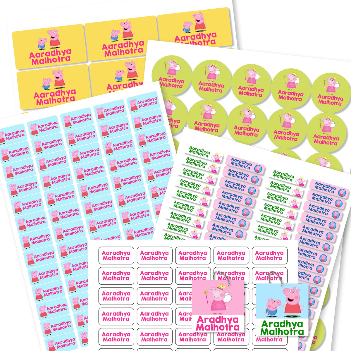 Waterproof Name Labels for Kids - Peppa Pig/ Label Shabel – Labelshabel