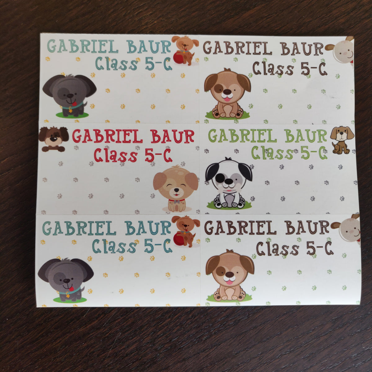 Book Labels- Puppy Love / Label Shabel – Labelshabel