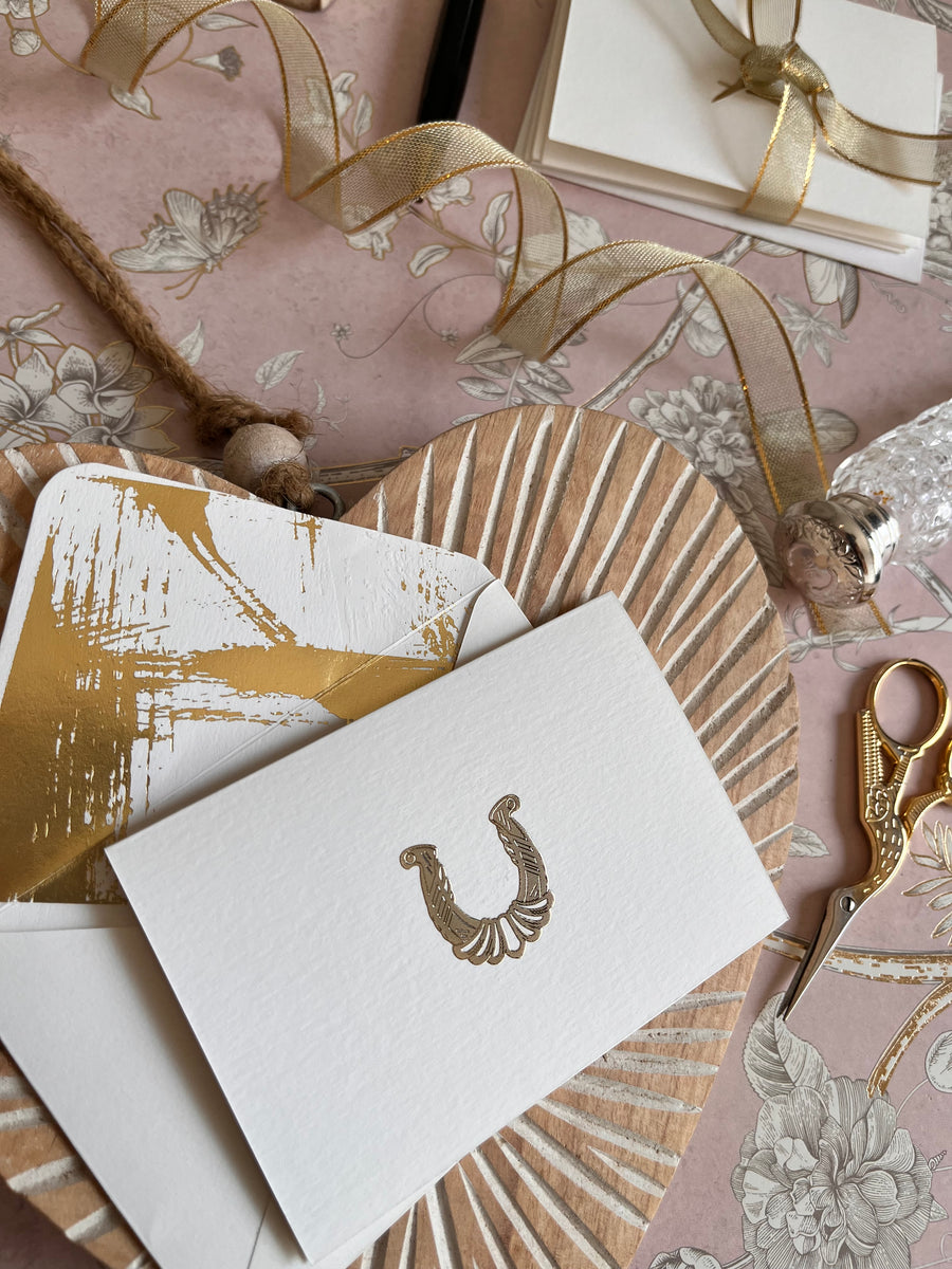 Horseshoe - Personalised Fold Card / Label Shabel – Labelshabel