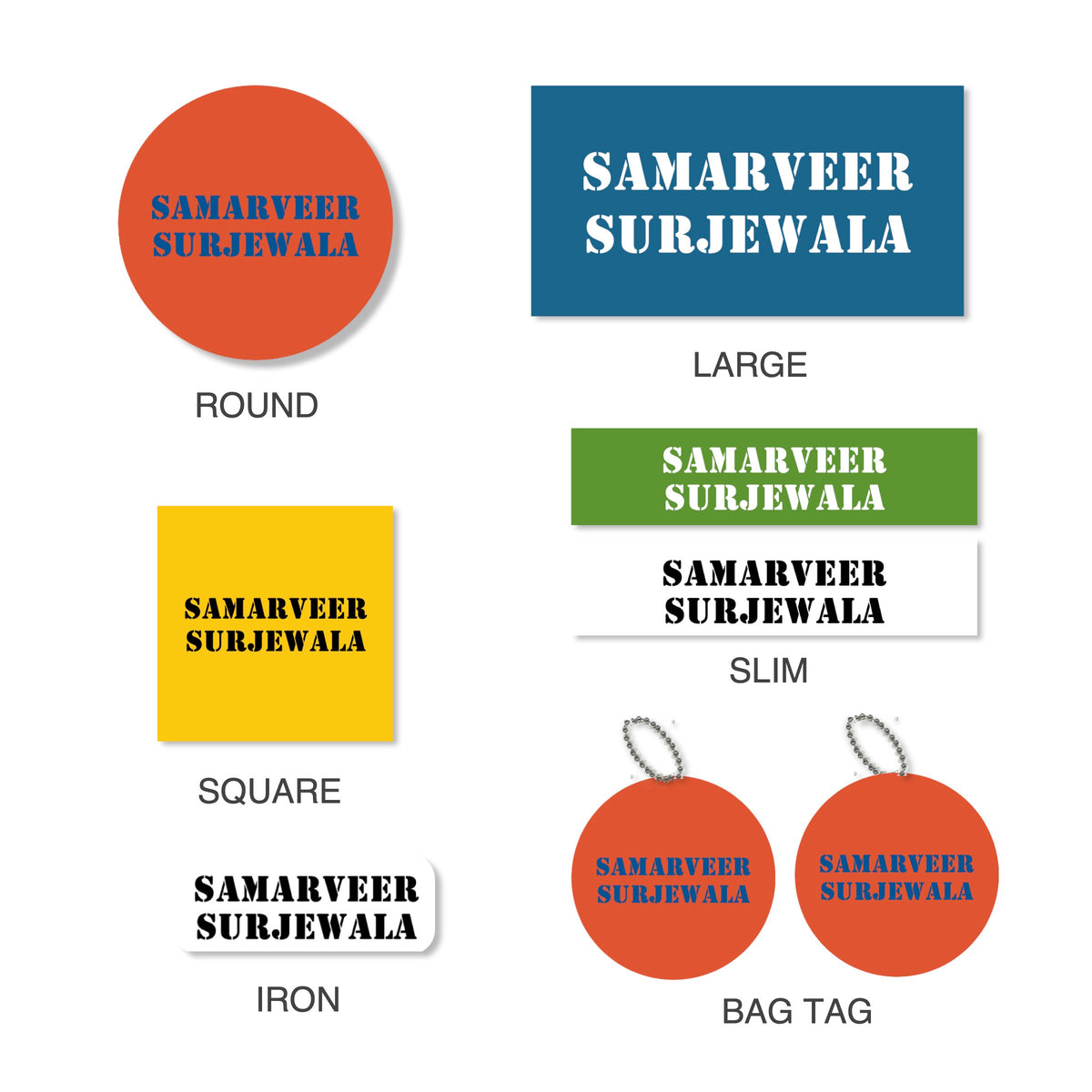 Waterproof Name Labels - Colour Me Bold / Label Shabel – Labelshabel