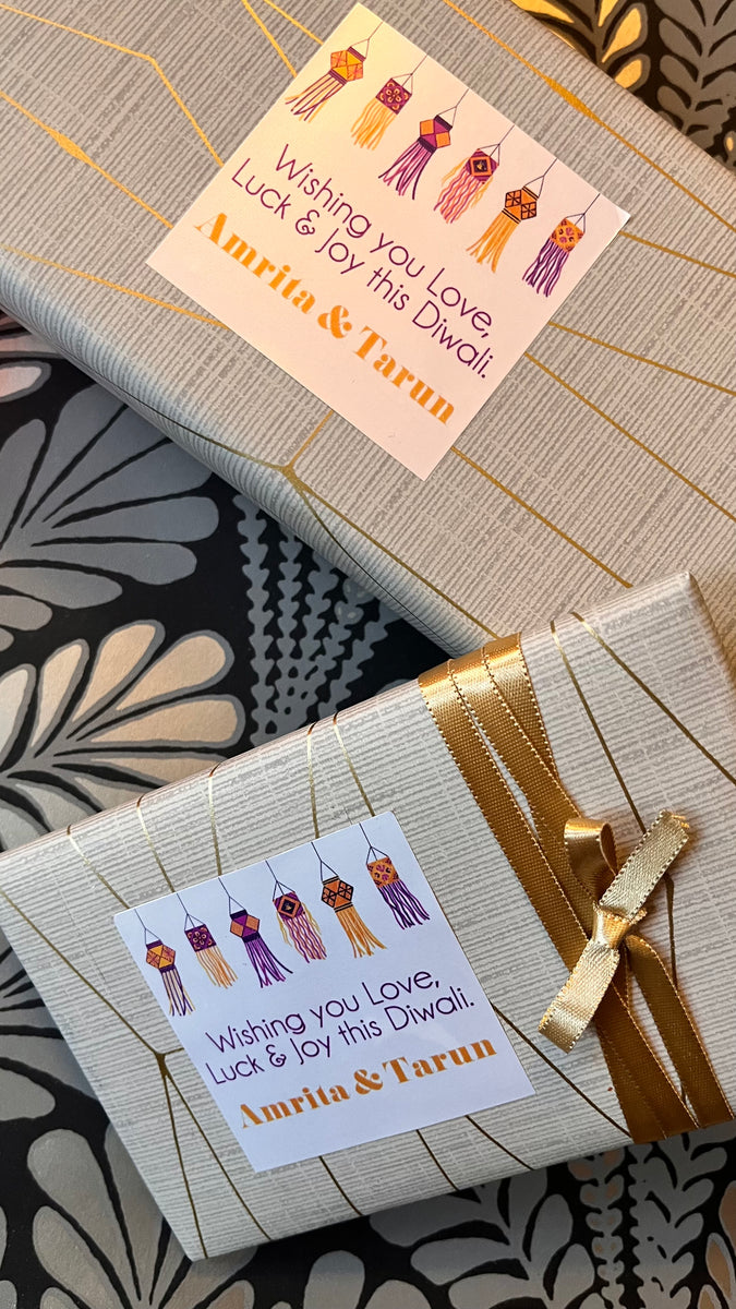 Adhesive Personalised Gift Labels - Luck Lanterns / Label Shabel ...