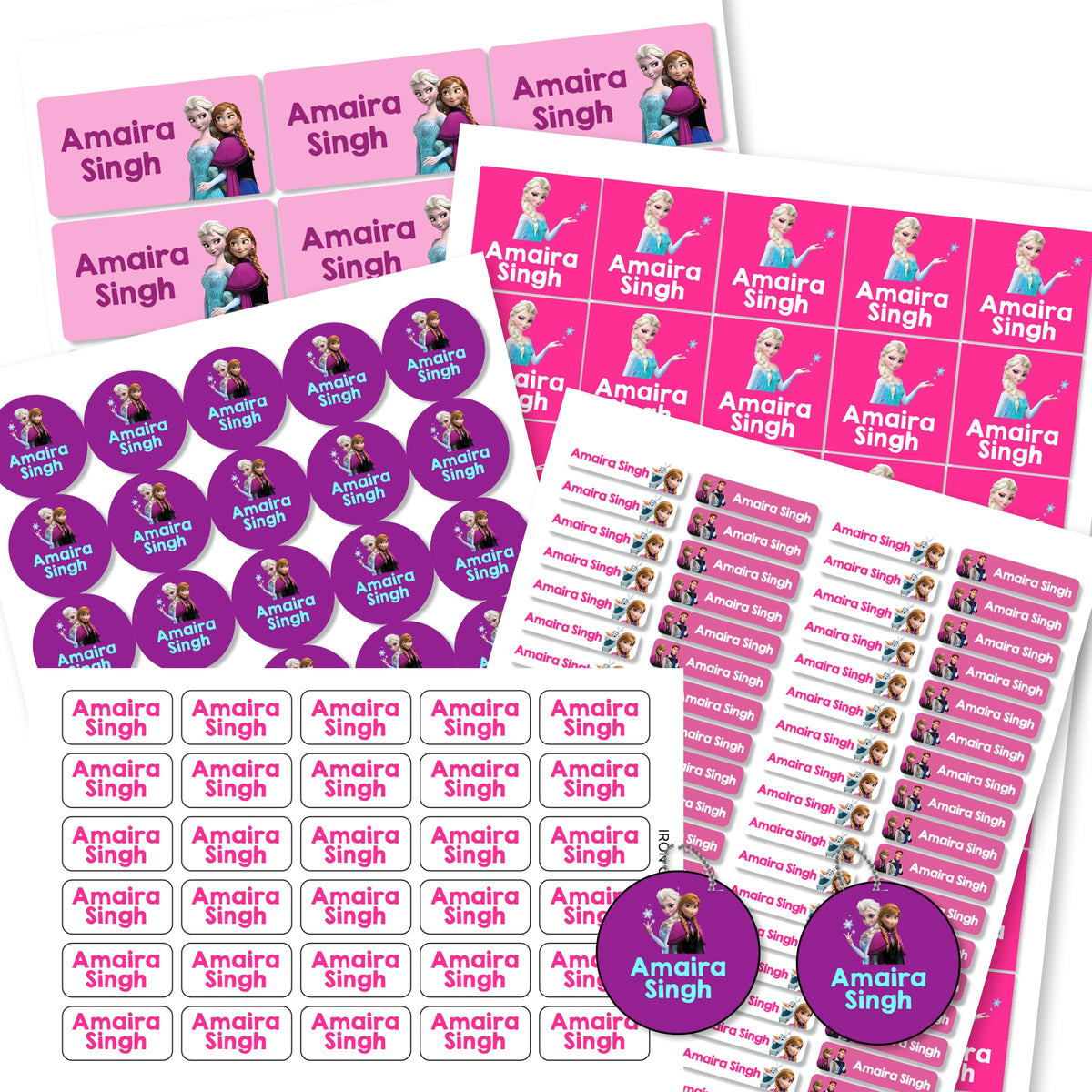 Waterproof Name Labels for Kids - Frozen / Label Shabel – Labelshabel