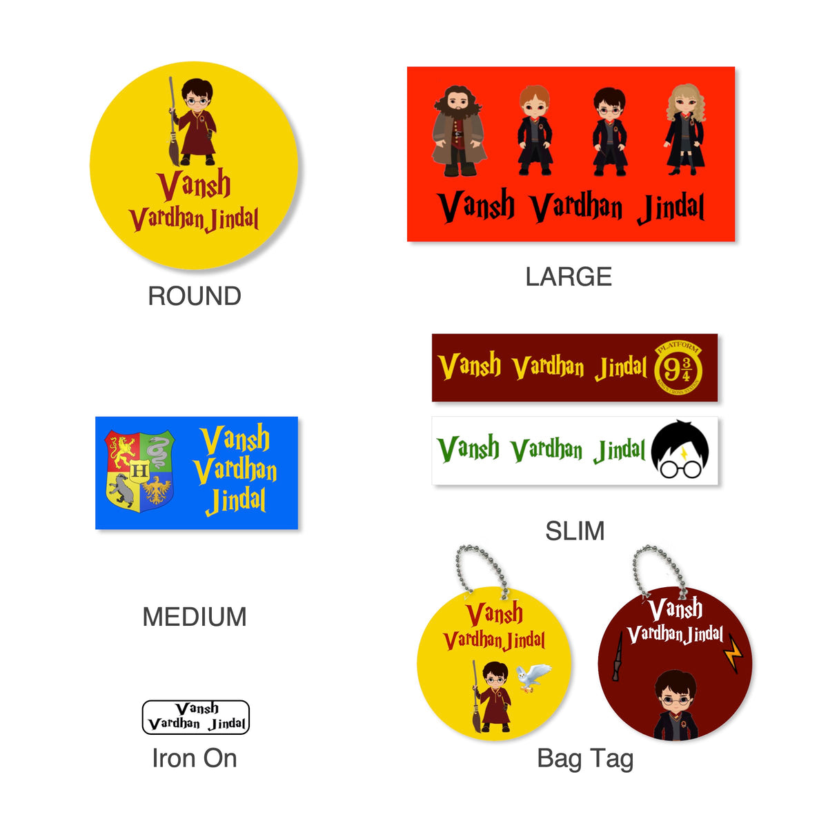 Waterproof Name Labels for Kids - Harry Potter/ Label Shabel – Labelshabel
