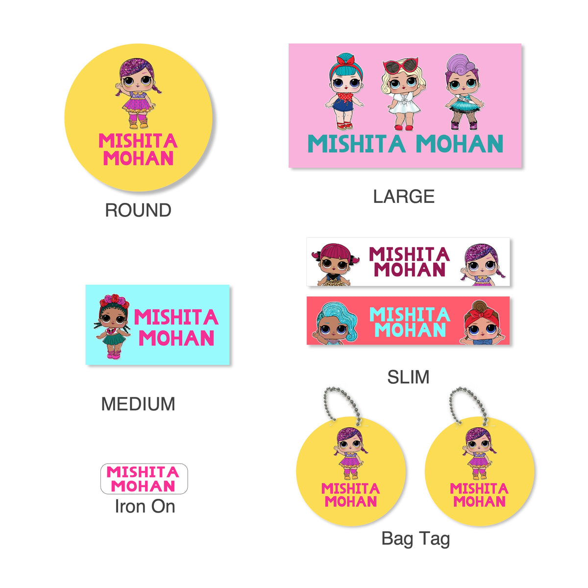 Waterproof Name Labels for Kids - LOL Surprise / Label Shabel – Labelshabel