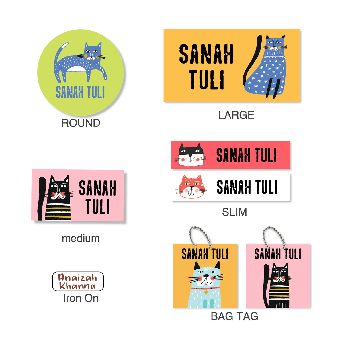 Labels for Kids - Meow / Label Shabel – Labelshabel