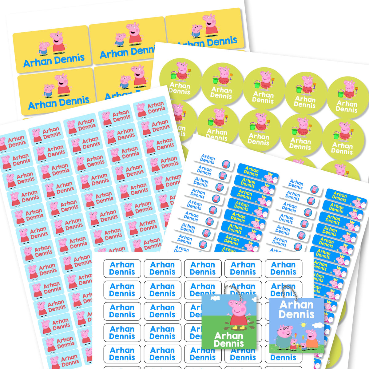 Waterproof Name Labels for Kids - Peppa Pig/ Label Shabel – Labelshabel