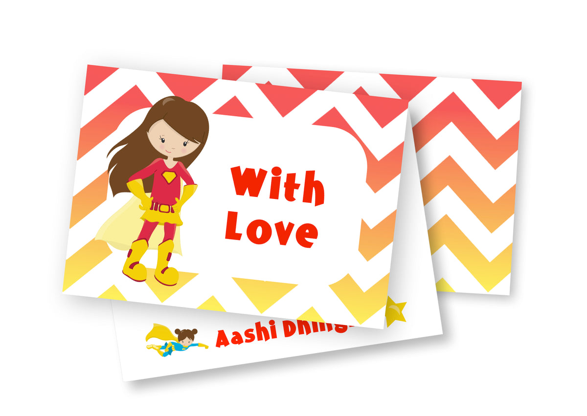 Personalised Folded Card - Wonder Woman – Labelshabel