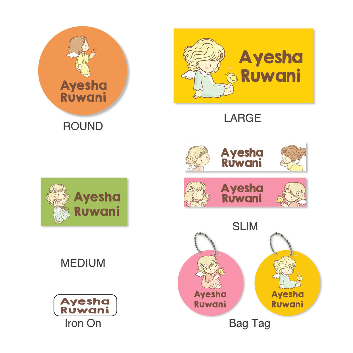Waterproof Name Labels - Sweet Angel / Label Shabel – Labelshabel