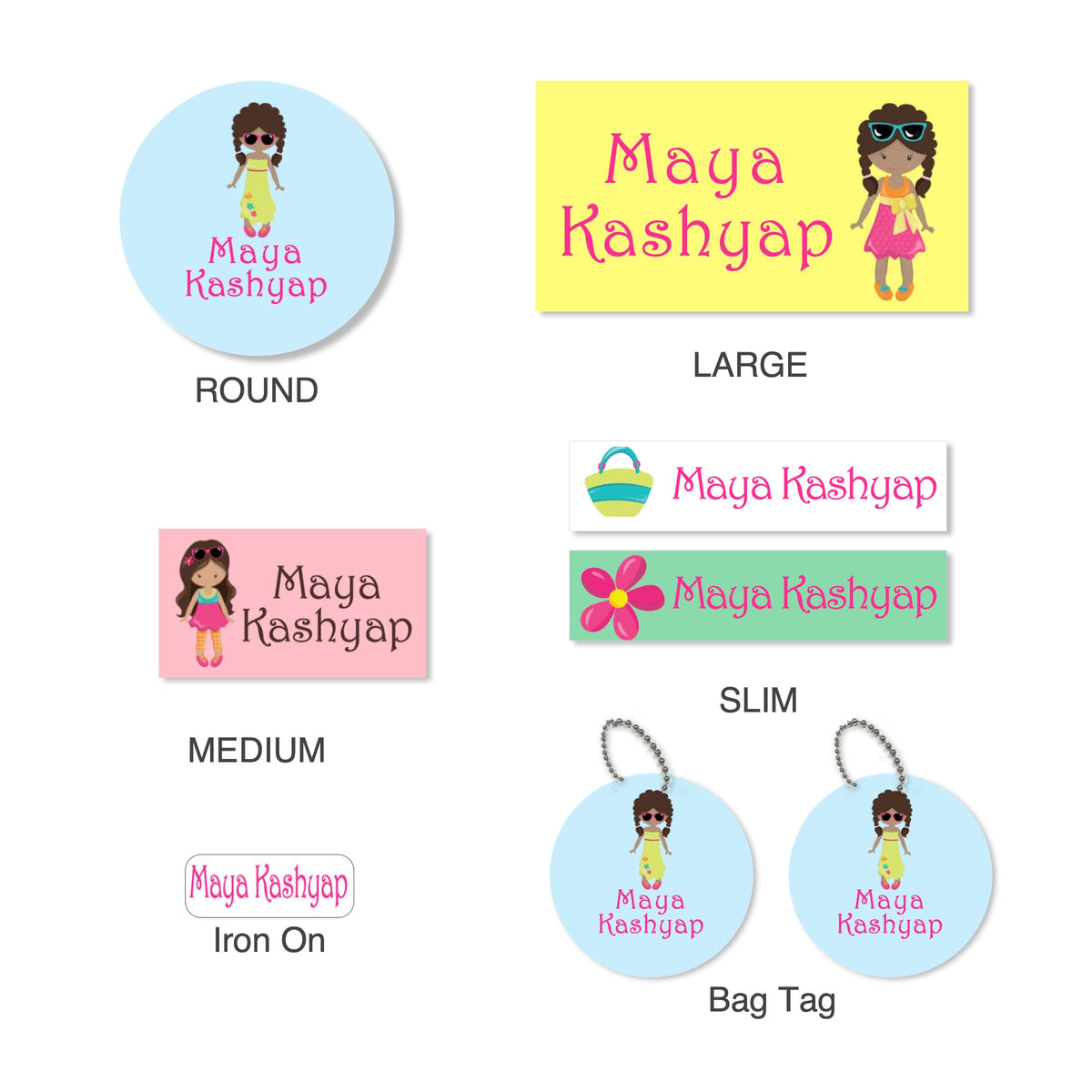 Waterproof Name Labels for Kids - Fashionista / Label Shabel – Labelshabel