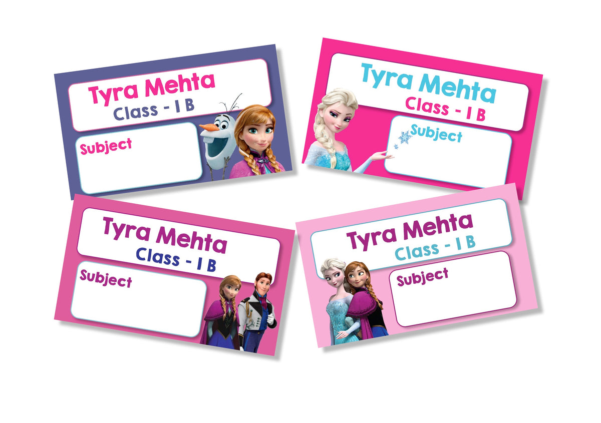 School Book Label Stickers - Frozen / Label Shabel – Labelshabel