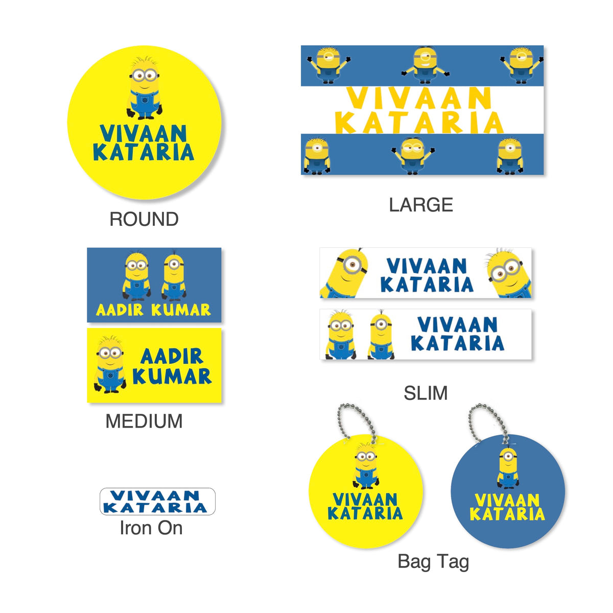 Waterproof Name Labels for Kids -Minions / Label Shabel – Labelshabel