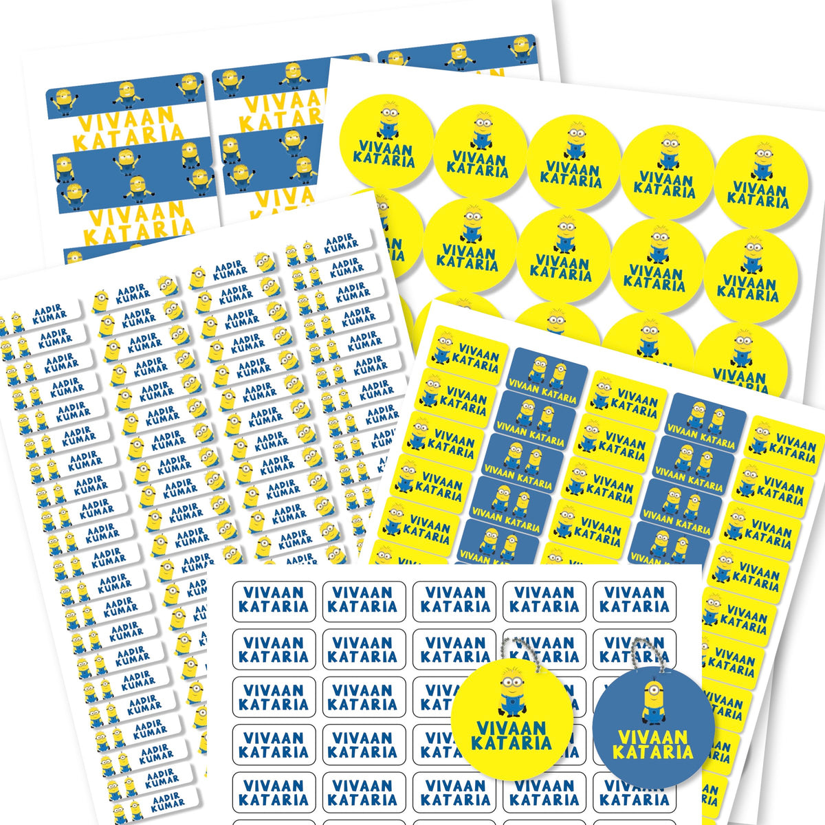 Waterproof Name Labels for Kids -Minions / Label Shabel – Labelshabel