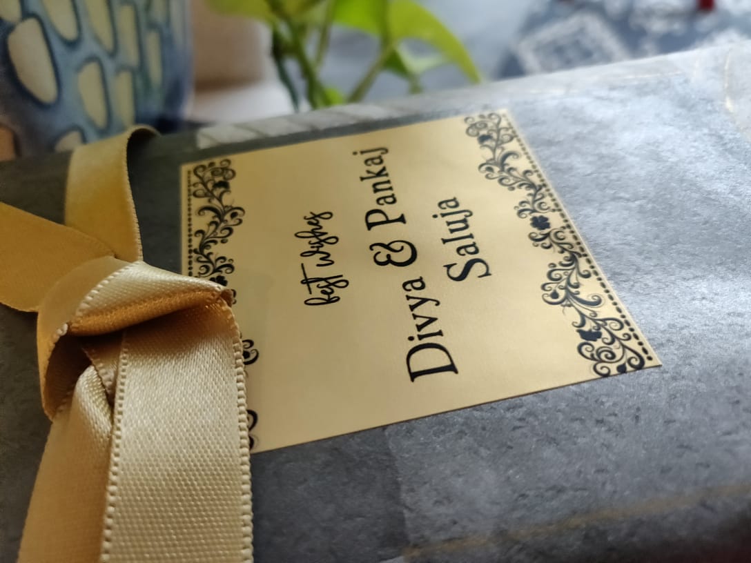 Personalised Golden Gift labels - Festive /Label Shabel – Labelshabel