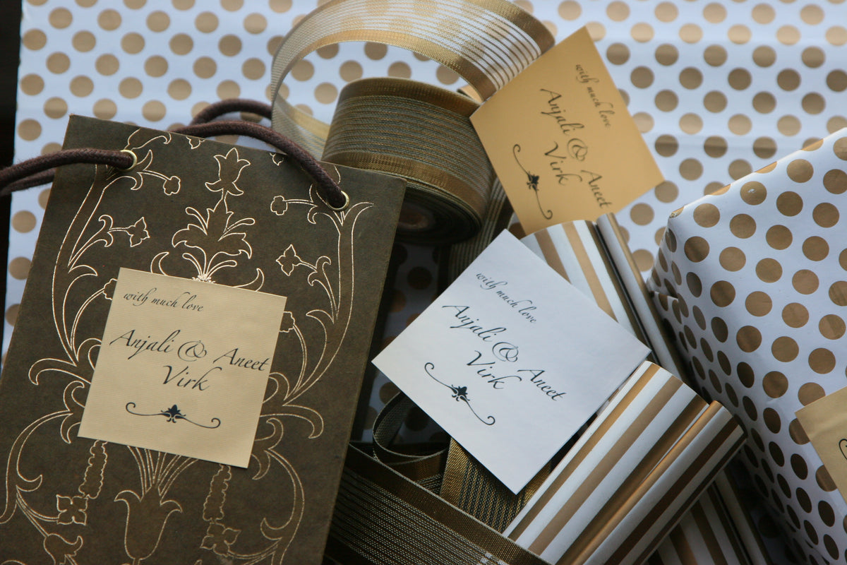 Personalised Golden Gift labels - Simple /Label Shabel – Labelshabel