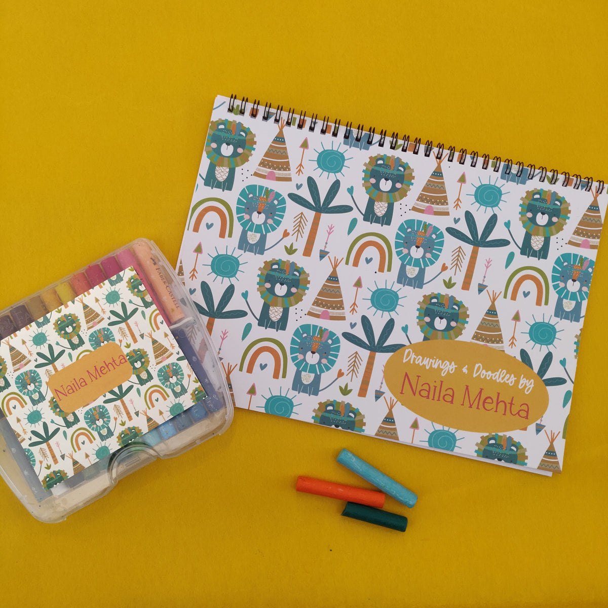 Personalised Drawing Set -Pink Fairy/ Label Shabel – Labelshabel