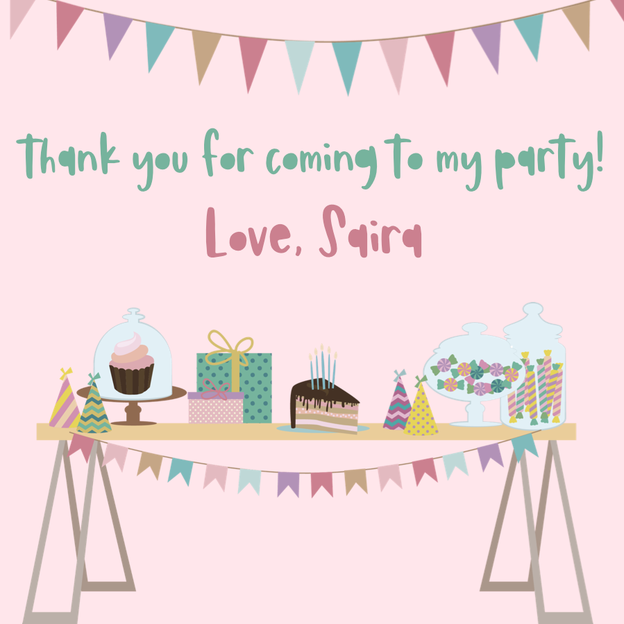 Thank You Labels - Party Fun/ Label Shabel – Labelshabel
