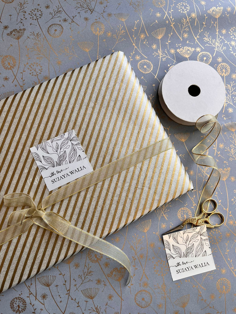 Personalised Golden Gift labels - Verdure /Label Shabel – Labelshabel