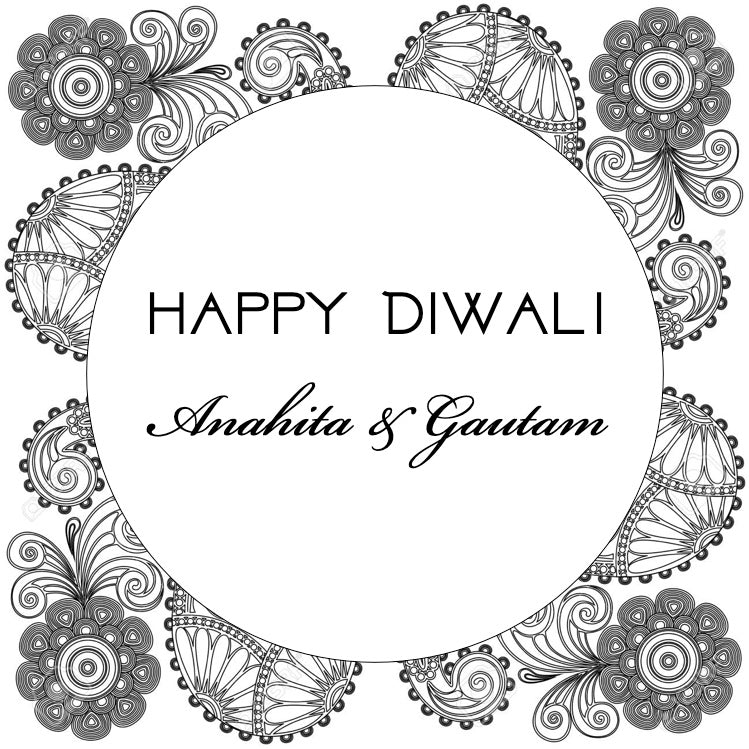Personalised Diwali Gift labels - Diwali Mandala /Label Shabel ...