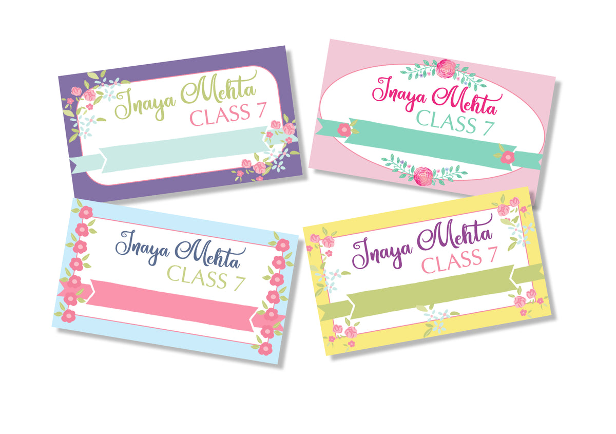Book Labels - Flower Power/ Label Shabel – Labelshabel