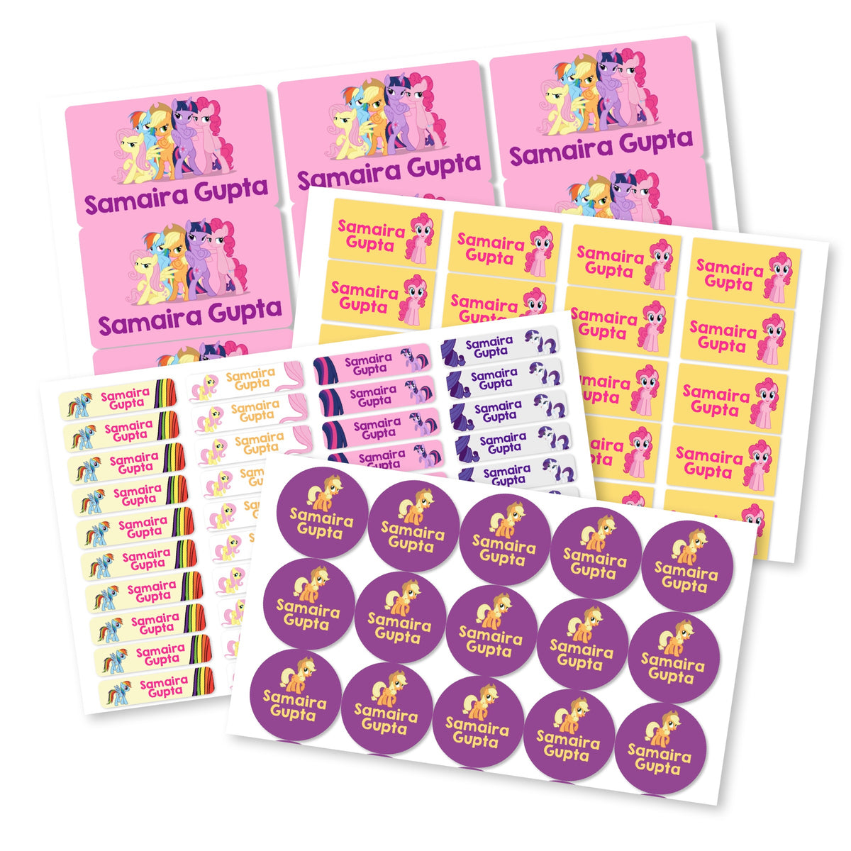Waterproof Name Labels for Kids - My Little Pony / Label Shabel ...