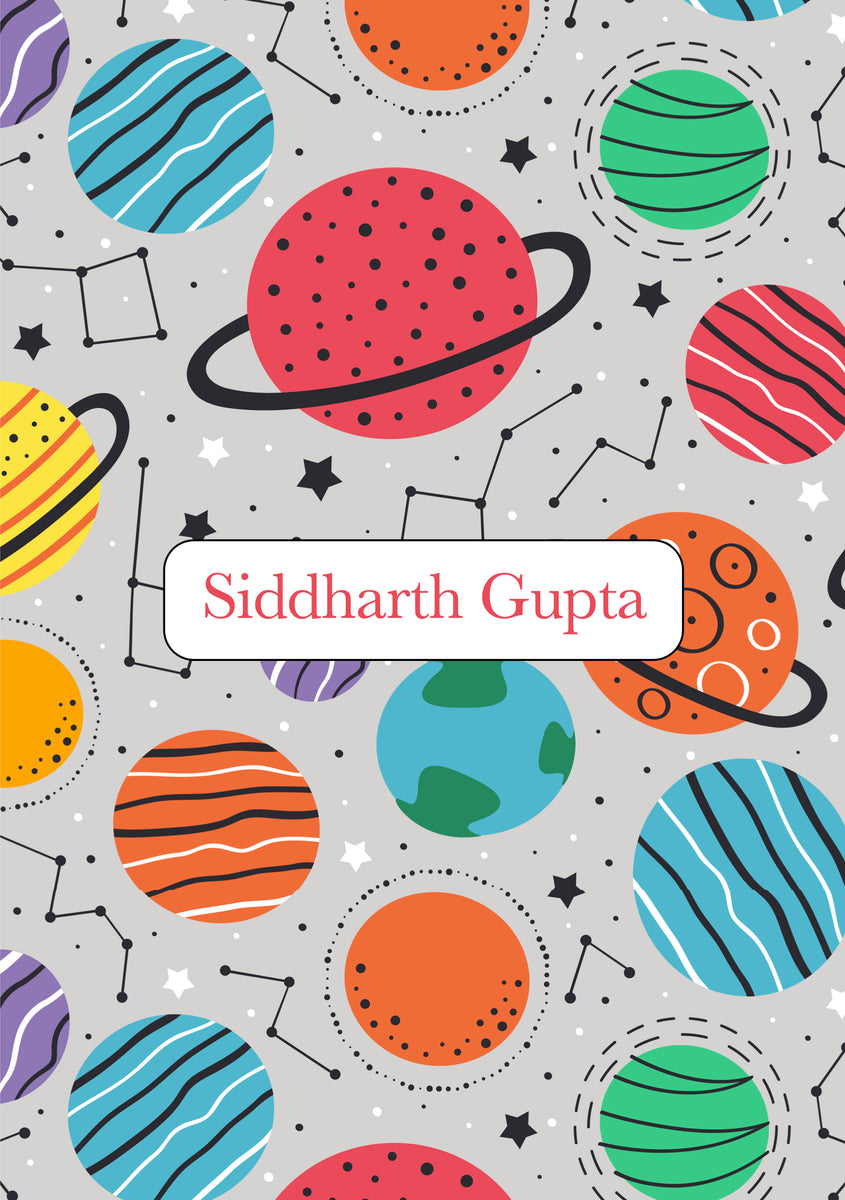 Personalised Note Book - Space Jam / Label Shabel – Labelshabel