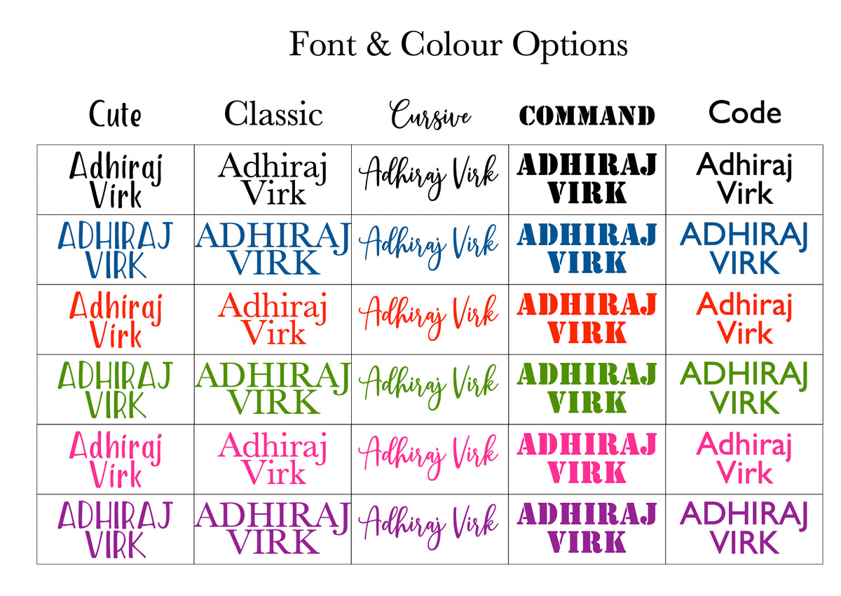 Transparent Name labels - Large / Label Shabel – Labelshabel